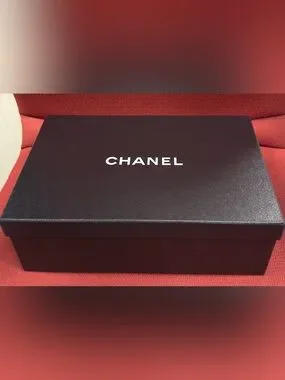 CHANEL | Accessories | Chanel Black Box With White Logo | Poshmark